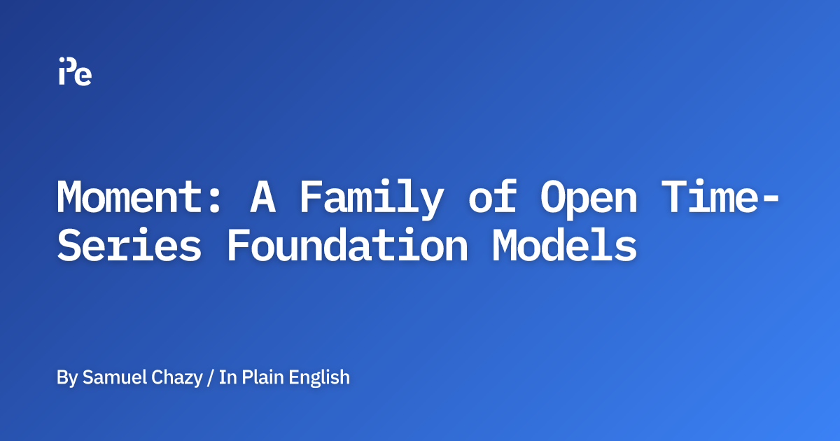 Moment: A Family of Open Time-Series Foundation Models