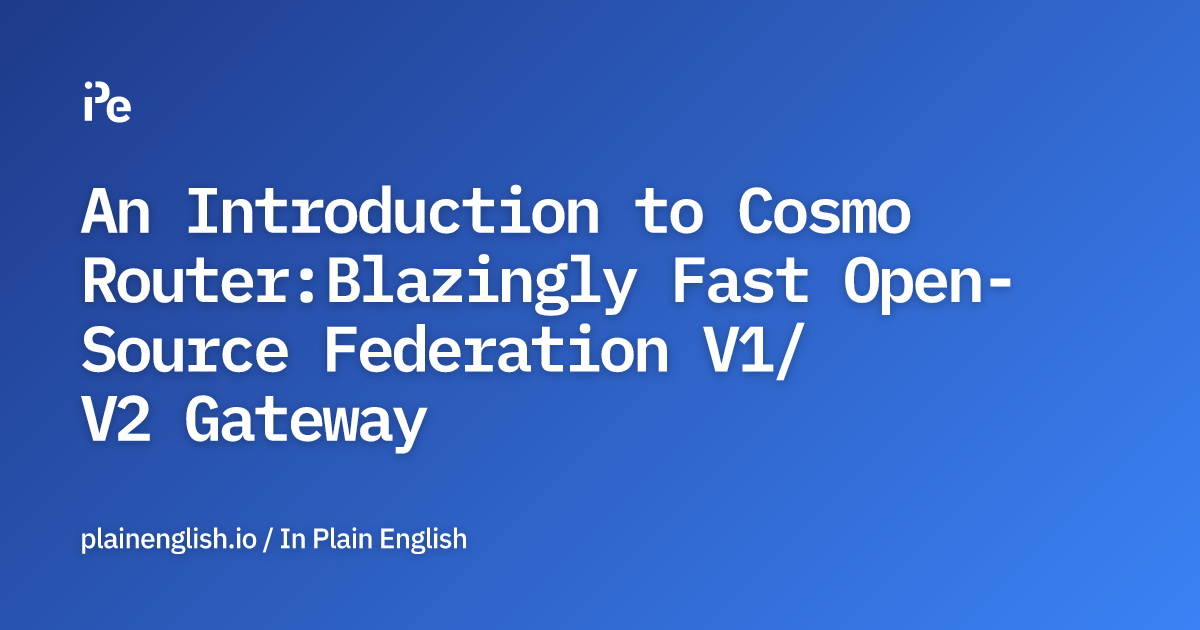 Introduction To Wundergraph Cosmo Router Open Source Replacement For