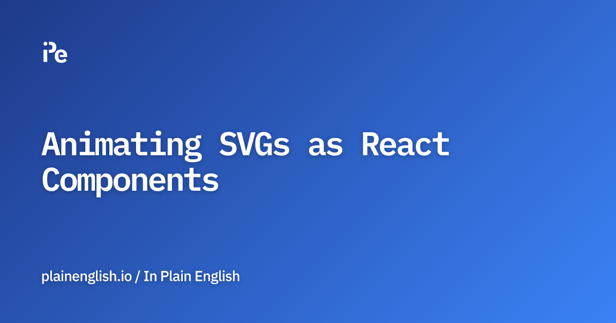 Animating SVGs as React Components