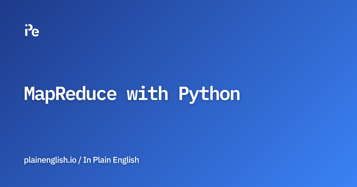 MapReduce with Python